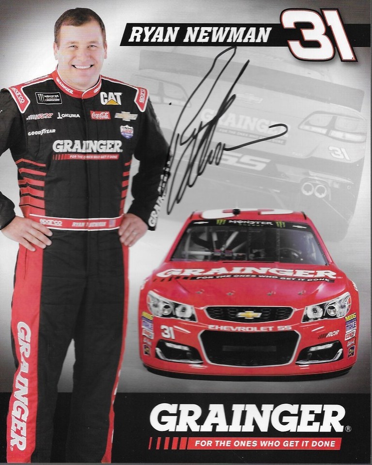 SIGNED 2017 RYAN NEWMAN "GRAINGER RACING RCR" #31 NASCAR MONSTER ENERGY ...