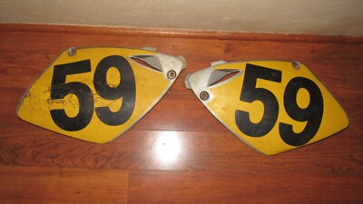 #UCG KTM left right number plate side panel set 125 200 250 300 380 400 ...