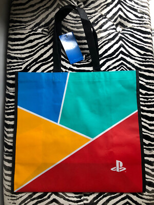 🎮 Playstation Tote Grocery Reusable Bag Geeknet New w/Tags PS1 PS2 PS3 ...