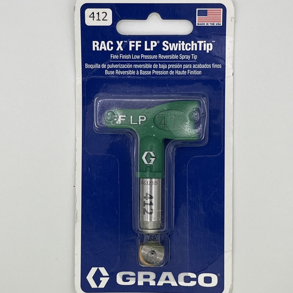 Graco (FFLP412) Fine Finish Low Pressure Reversible Tip RAC X FFLP ...