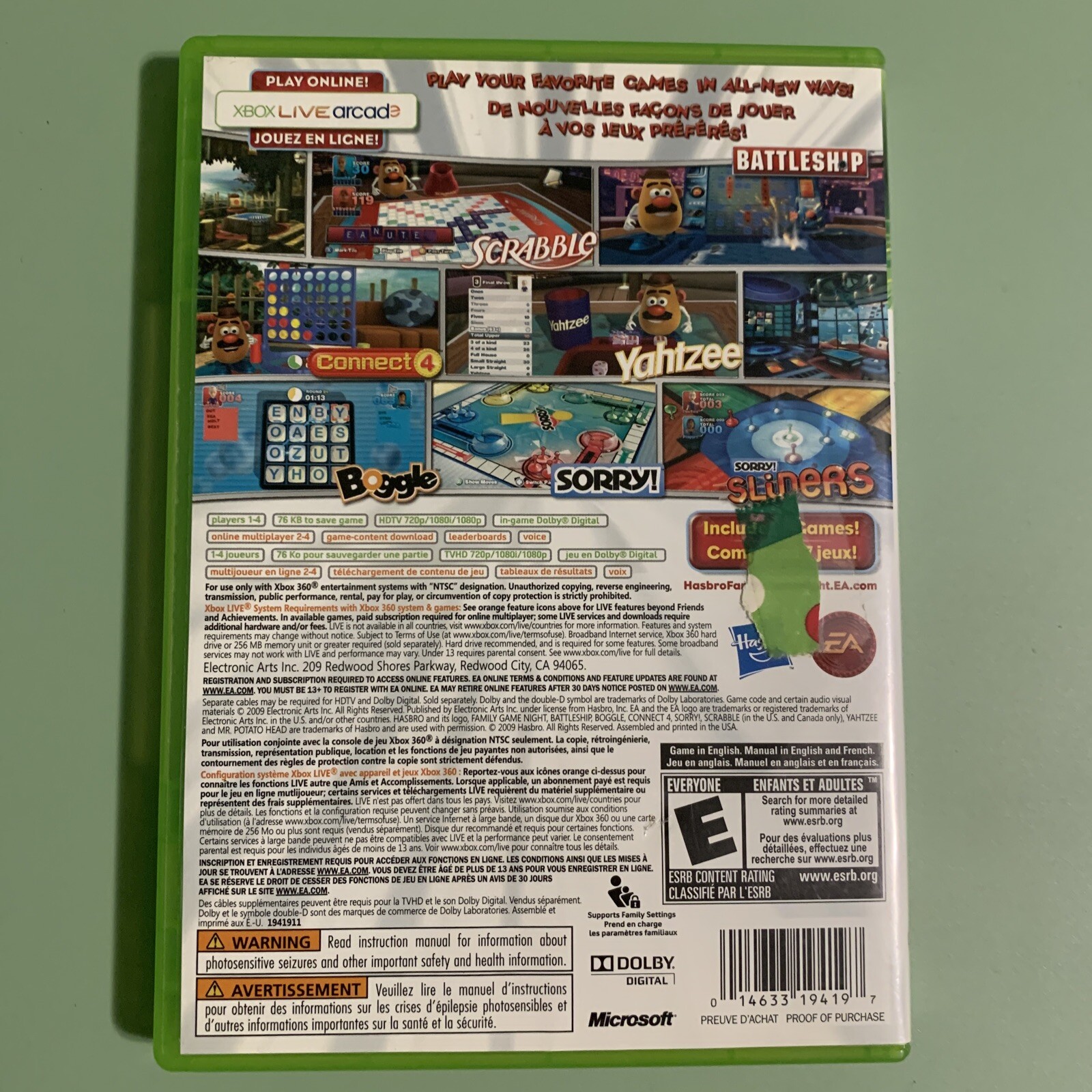Hasbro Family Game Night (Microsoft Xbox 360, 2009) online kaufen | eBay