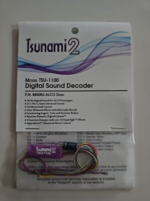 Soundtraxx Tsunami2 TSU-1100 ALCo Digital Sound Decoder (885003 ...