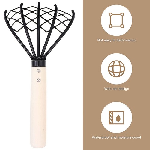 Five-Claw Rake Steel Rake Scarifying Tool Black and White I8S67937 | eBay