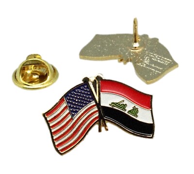 United States Iraq Iraqi Friendship Flag Lapel Pin | eBay