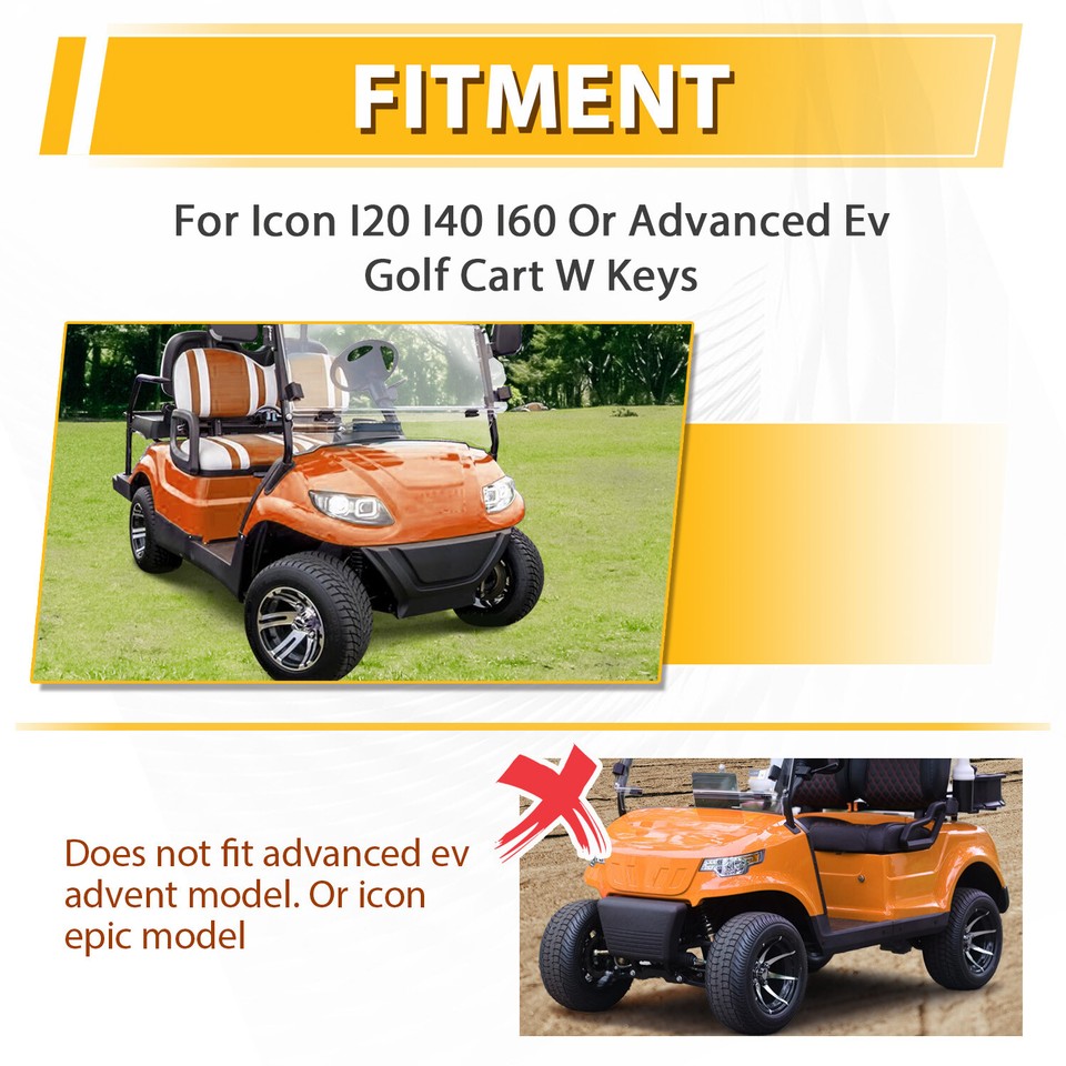 Black Locking Dash Glove Box Covers For Icon I20 I40 I60 Advanced EV ...