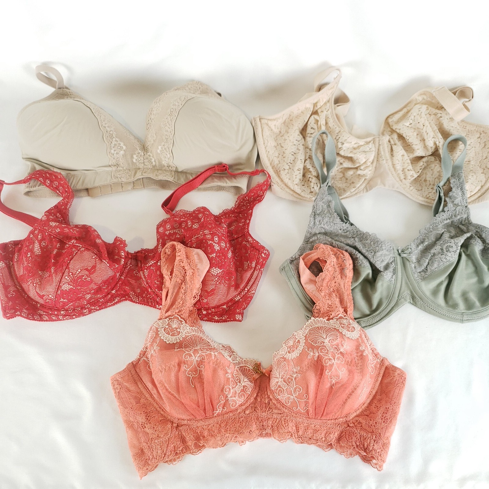 Mixed Bra Lot of 26 Olga Free People Natori Damaged For Repurpose or ...