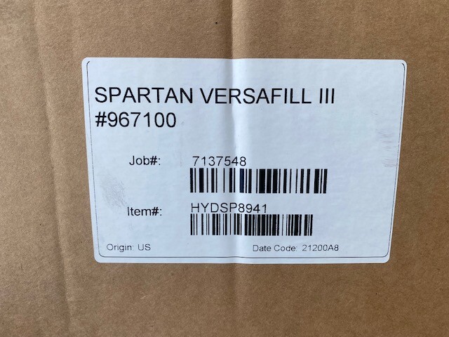 Spartan- 967100 Versafill 3 E-Gap Chemical Dispensing System for sale online | eBay