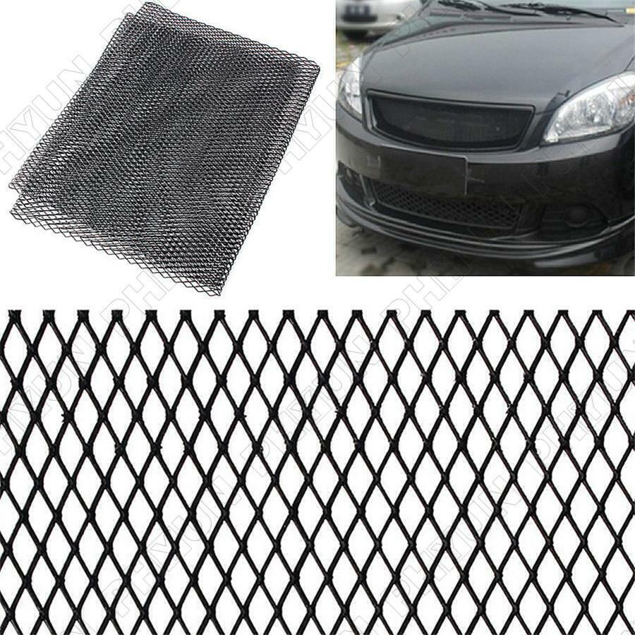 40"x13" Car Aluminum Grill Mesh Bumper Fender Hood Vent Grille Black ...