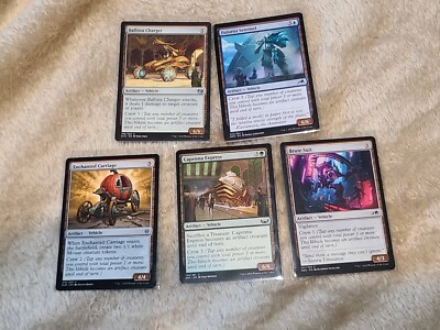 MTG Vehicle x5 Enchanted Carriage,Ballista Charger,Capenna Express | eBay