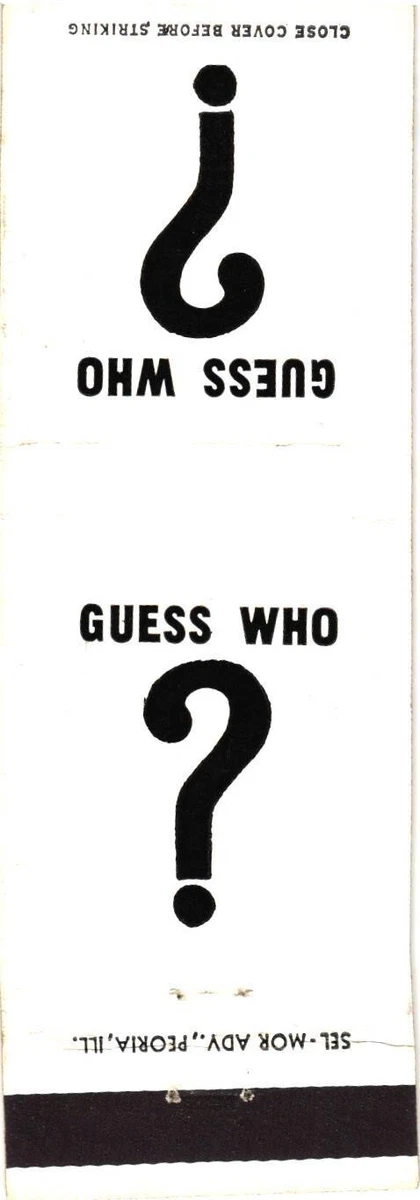 Guess Who Black And White Question Mark