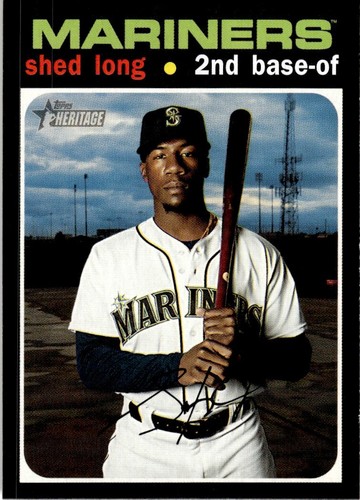 2020 Topps Heritage Shed Long Seattle Mariners #20 | eBay