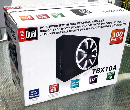 Dual Electronics TBX10A 10 inch High Performance Powered Subwoofer and ...