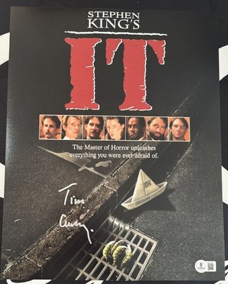 Tim Curry Signed 11x14 Photo. Beckett COA. Pennywise 1990. Stephen ...