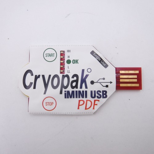 5 Pack Cryopak iMini USB PDF Temperature Loggers Single Use MS-ST-S-8 ...