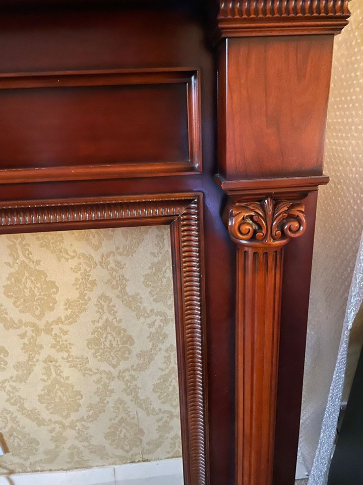 fireplace surround - mahogany | eBay UK