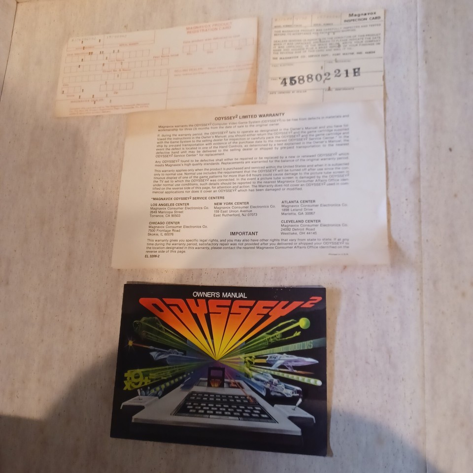 PHILIPS MAGNAVOX ODYSSEY 2 ULTIMATE COMPUTER VIDEO GAME SYSTEM BRAND ...