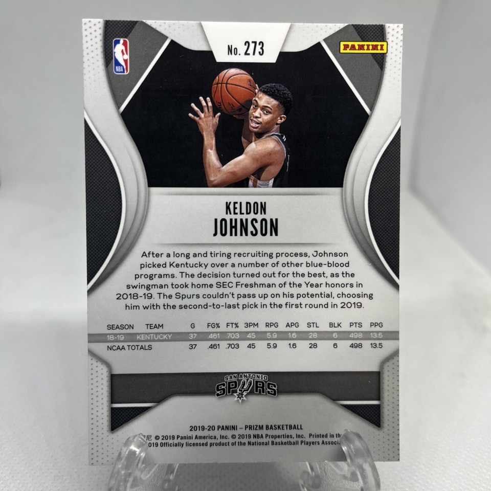 2019-20 Panini Prizm Keldon Johnson Rookie Card RC #273 Spurs QTY | eBay