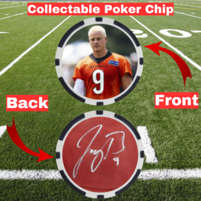 Joe Burrow - Cincinnati Bengals - Sports Merch Poker Chip - Signed | eBay