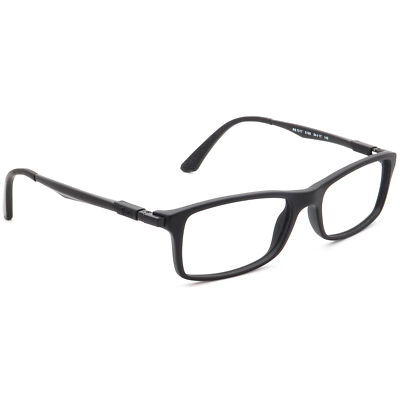 Ray-Ban Eyeglasses RB 7017 5196 Black Rectangular Frame 54[]17 145 | eBay