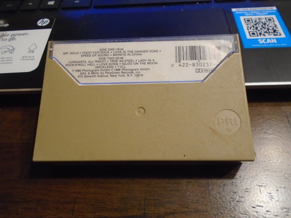 WARLOCK True As Steel [Hard Rock Heavy Metal] Cassette Tape Mercury ...