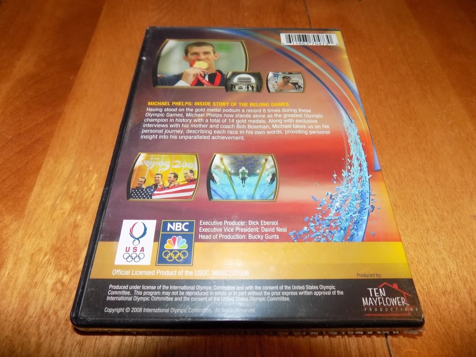 NBC BEIJING 2008 MICHAEL PHELPS Olympic Game Games Swimming Olympics ...