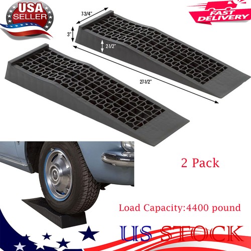 Discount Ramps Low Profile Plastic Car Service Ramps, 2 Pack,4400 Pound ...