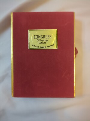 Vintage Congress Playing Cards - 2 full decks in original case. Sealed ...