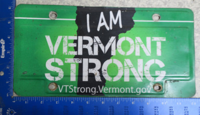 Vermont I AM VERMONT STRONG License Plate TAG VT Booster Hurricane ...
