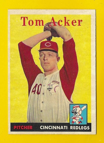 56749 1958 Topps #149 Tom Acker REDLEGS NICE! | eBay