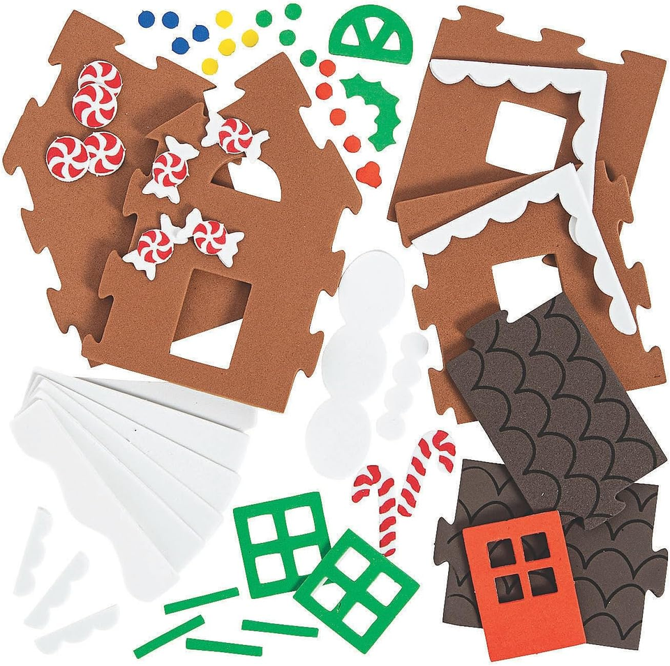 Christmas Gingerbread House Craft Kit 3D | 1 Kit | Individually ...
