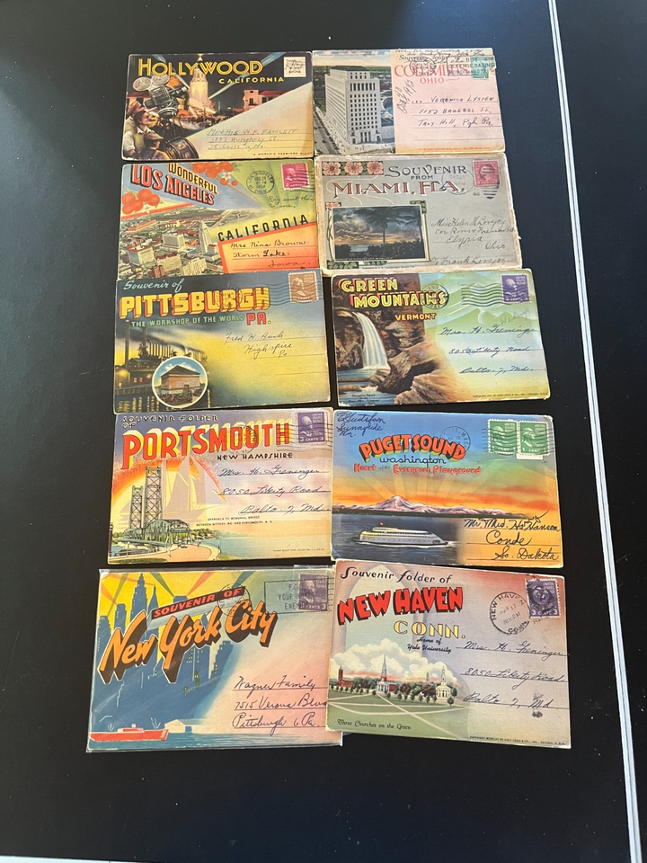 53 Vintage Souvenir Postcard Folders-27 Unposted– Old Dates | eBay