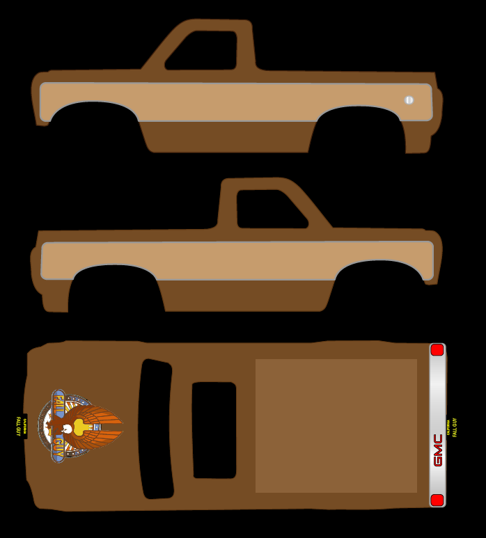 1/24 Chevy Truck "Fall Guy" Decal Set SCR-124-0610 | eBay