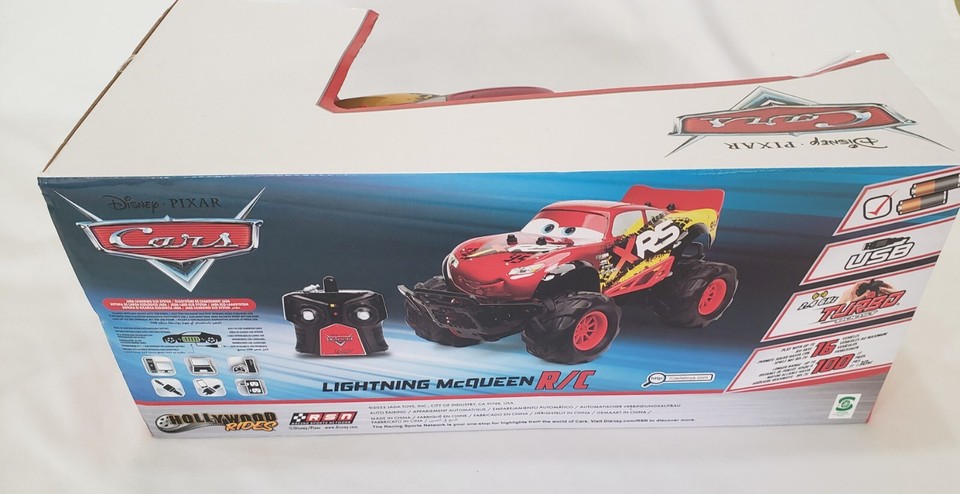 Disney Pixar Cars Lightning McQueen XRS 2.4 GHZ RC Car TURBO BOOST Mud ...