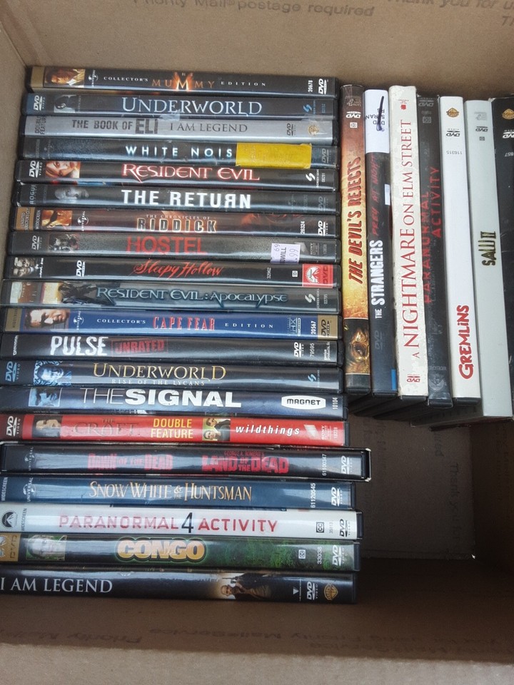 Lot of 28 horror thriller collection films MOVIES,(trl1/#97 | eBay UK