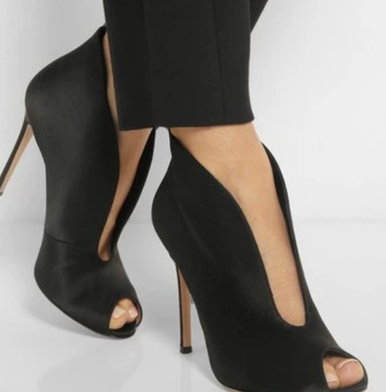 Women Pumps Peep Toe High Heels Elegant Office Dress Party Shoes Plus ...