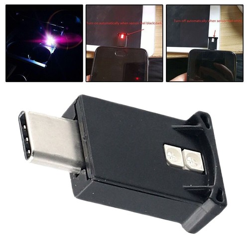 USB C LED Car Interior Light Neon Lamp Bulb Decor Soft Shade for Eye ...
