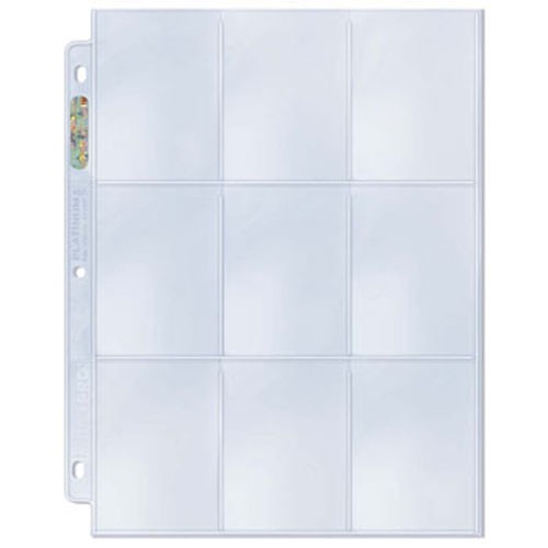 Trading Card Supplies - 9 POCKET PAGES ( 100 Plastic Sheet Pages = Full ...