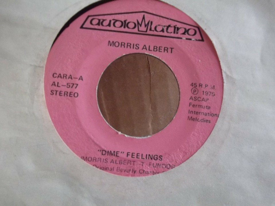 45% MORRIS ALBERT DIME FEELING/CHRISTINE ON AUDIO LATINO RECORDS | eBay
