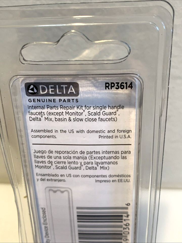 Delta Single Handle Faucet Repair Parts Kit RP3614 New | eBay