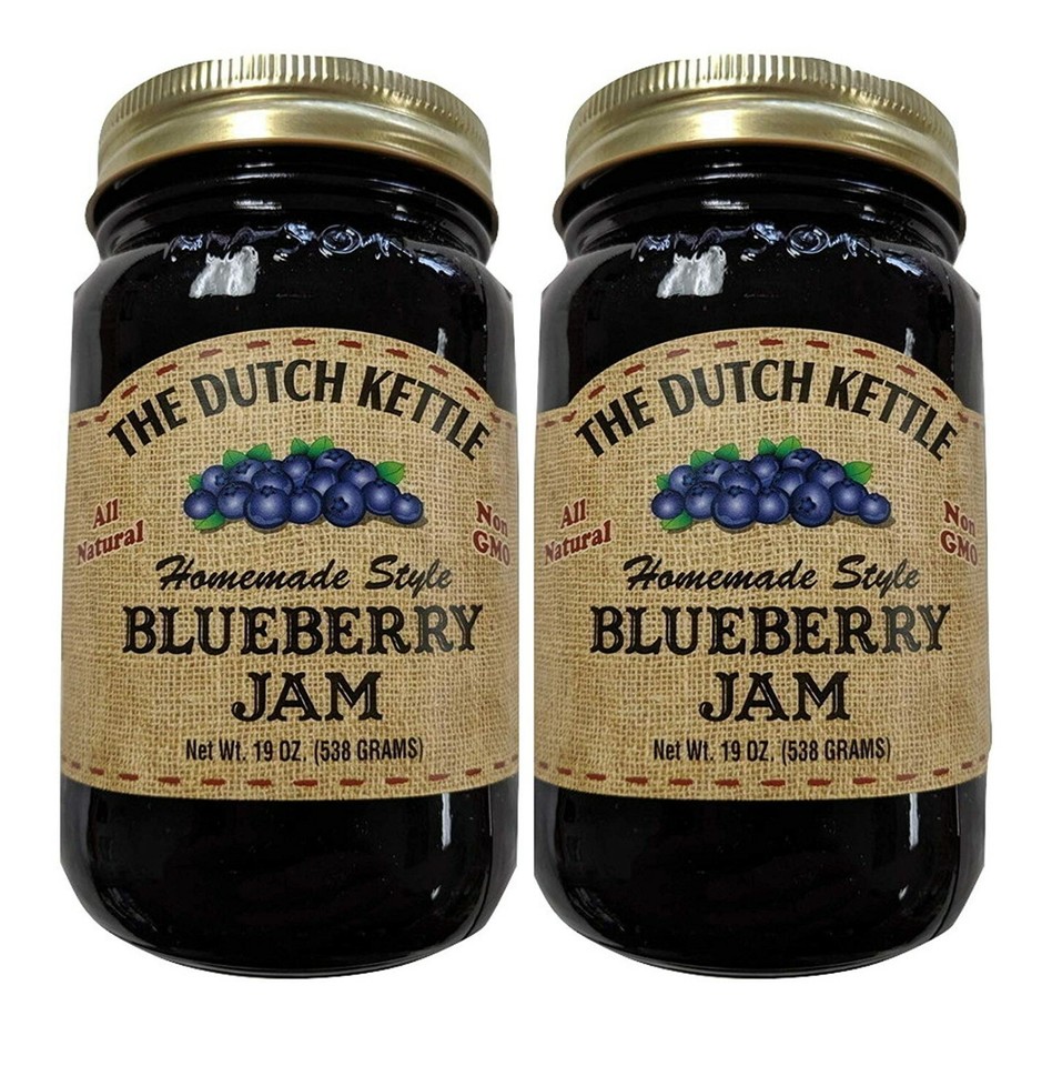 Dutch Kettle Amish Homemade Style Jam & Jellies 1 Set of 2 in Reusable ...