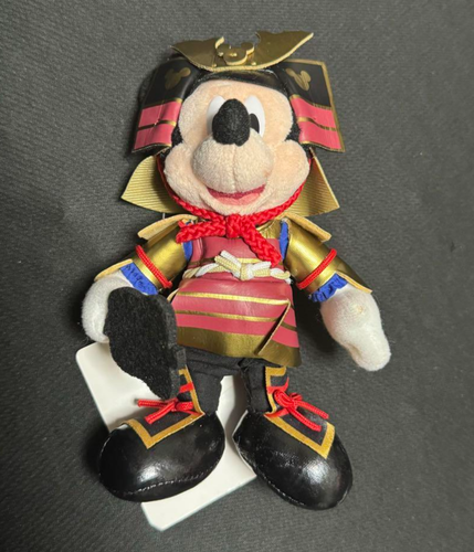 Disney Mickey Mouse Samurai Helmet Plush Badge Doll Japan Exclusive ...