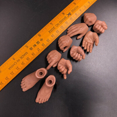 1/6 Scale Male Feet & Hands Model * 8 For 12" Figure | eBay
