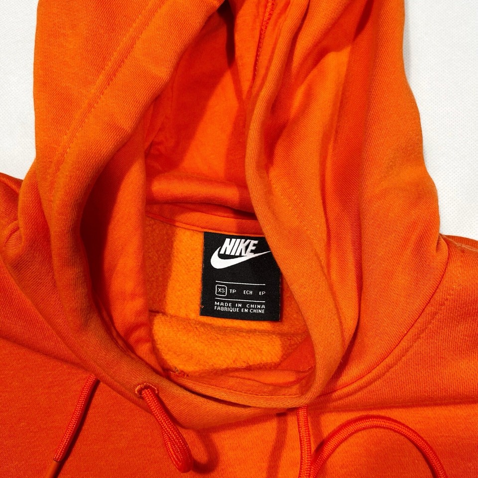 Womens Nike Orange & White Double Sided Embroidery Hoodie Size XS | eBay UK