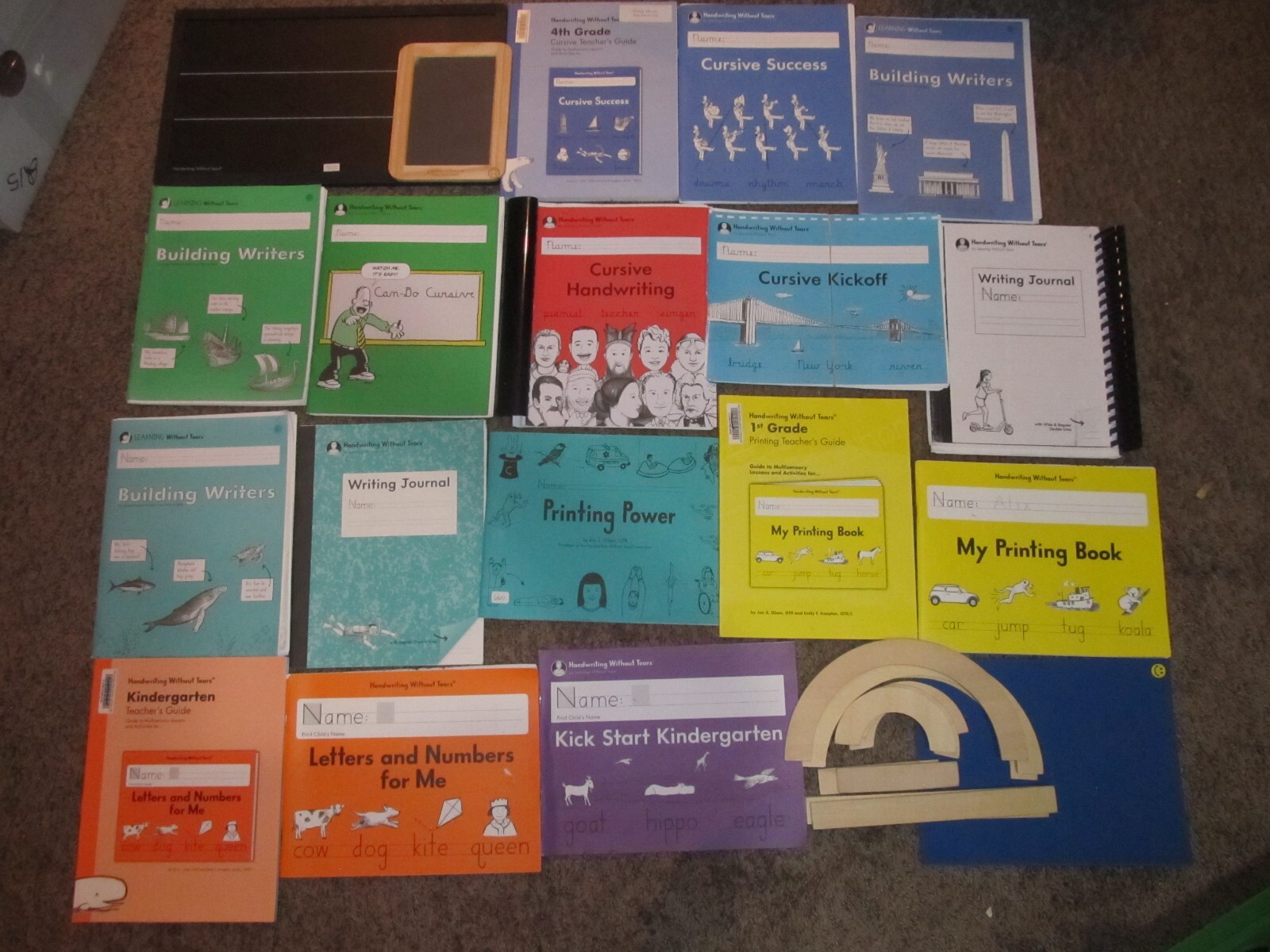 Handwriting Without Tears Grade k 1 2 3 4 5 Workbooks Teacher SET Wood ...