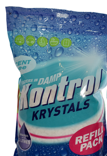 2 x Damp Moisture Kontrol Crystals No Scent 5kg total Refill Bag Bulk ...