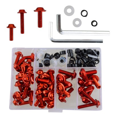 158Pc Motorcycle Sportbike Fairing Bolts Kit Fastener Clips Screws Nut ...