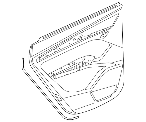 Genuine Audi Door Trim Panel 80A-867-304-D-WFA for sale online | eBay