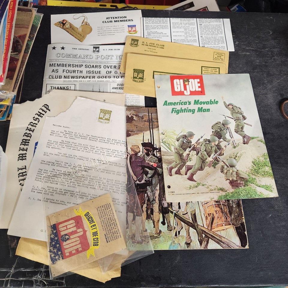 Hasbro 1960s Gi Joe Fan Club, Mail,magazine Lot Of 10+ Pieces | eBay