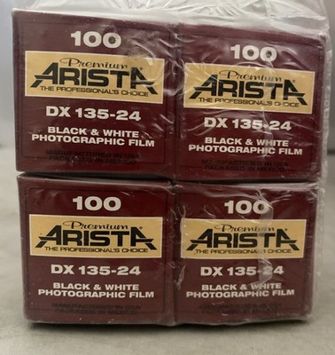 4 pack 100 Premium Arista DX 135-24 black and white photography film | eBay
