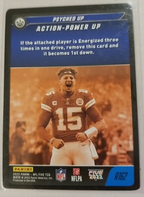 2022 Panini NFL Five TCG Psyched Up Patrick Mahomes R162 Rare Kansas City Chiefs | eBay
